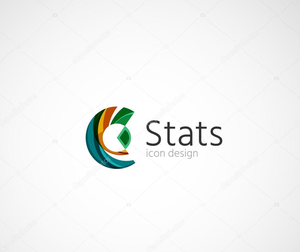 Statistics company logo design. Stock Vector by ©akomov 80817768
