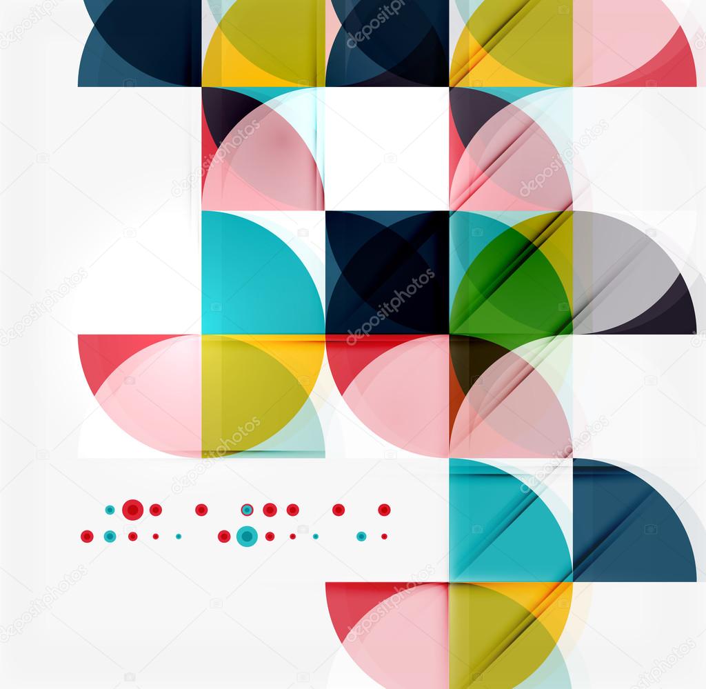 Semicircle triangle pattern Stock Vector by ©akomov 80879948