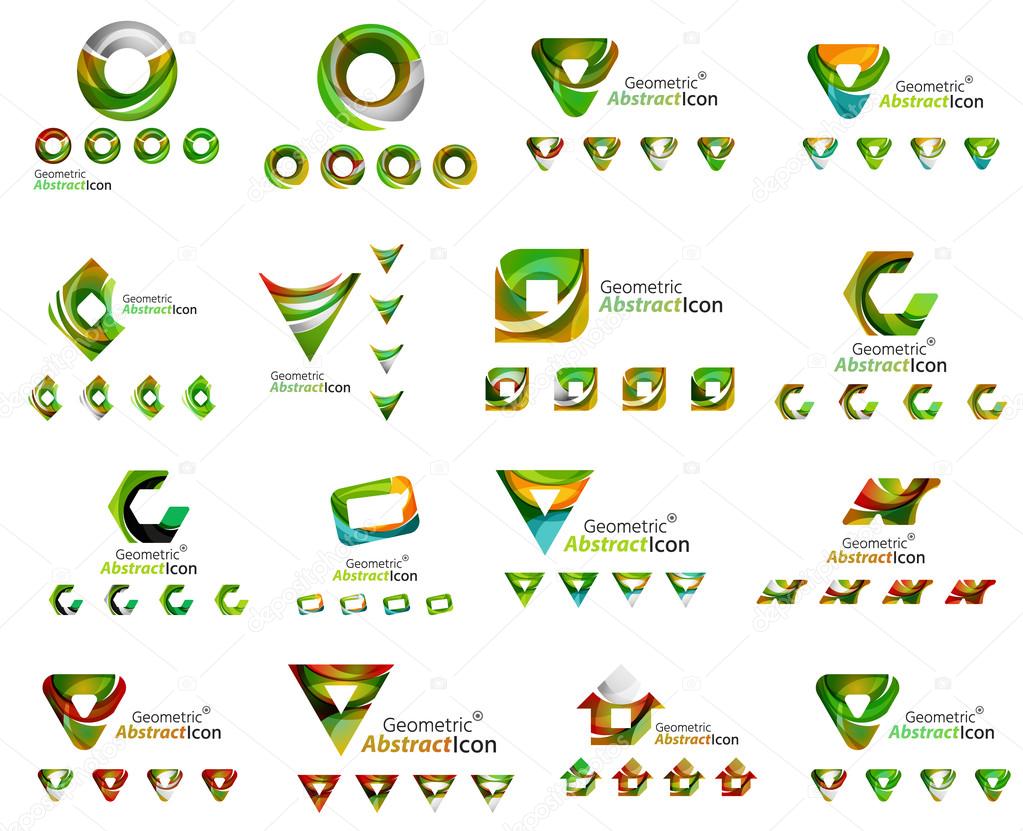 Set of geometric icons Stock Vector by ©akomov 82128118
