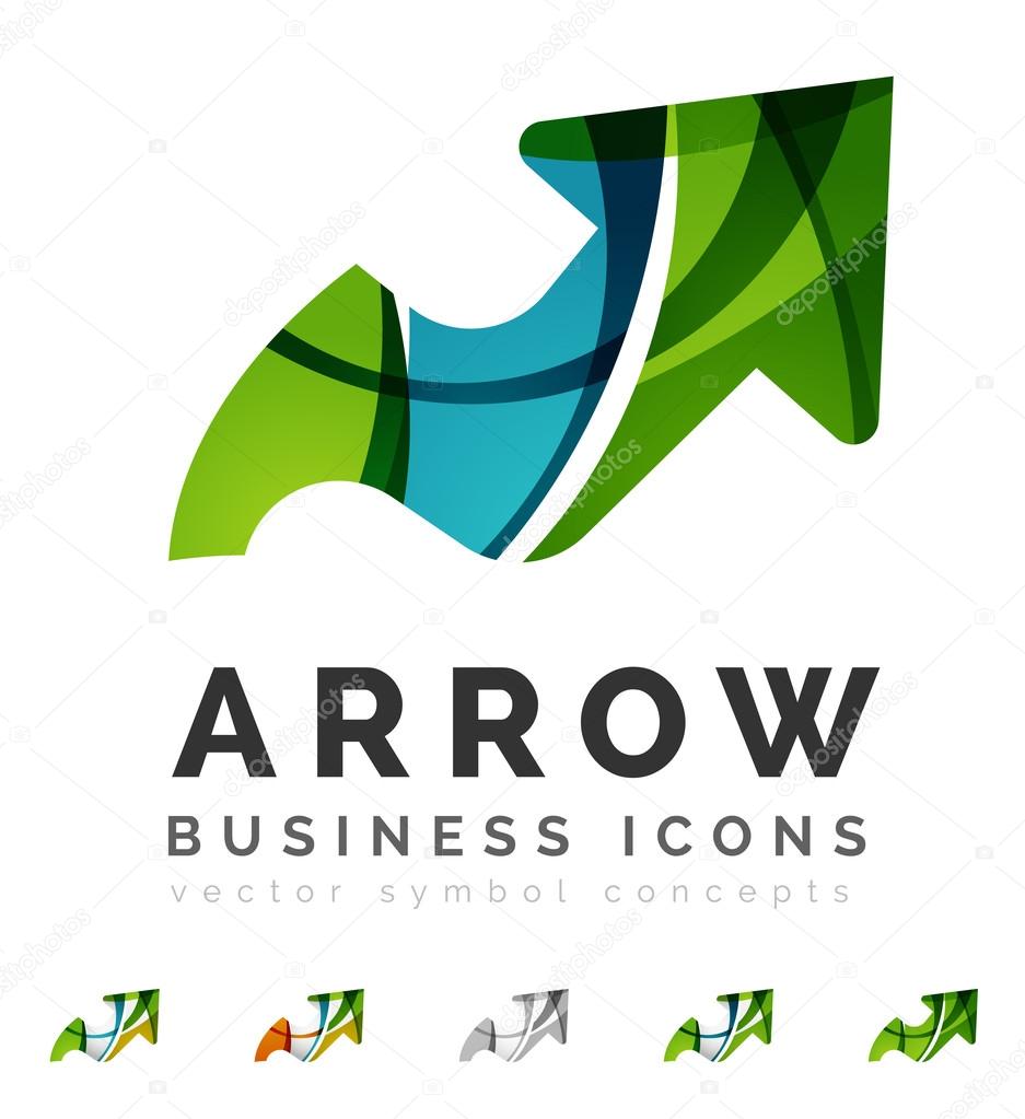 Set of arrow logos Stock Vector by ©akomov 82250432