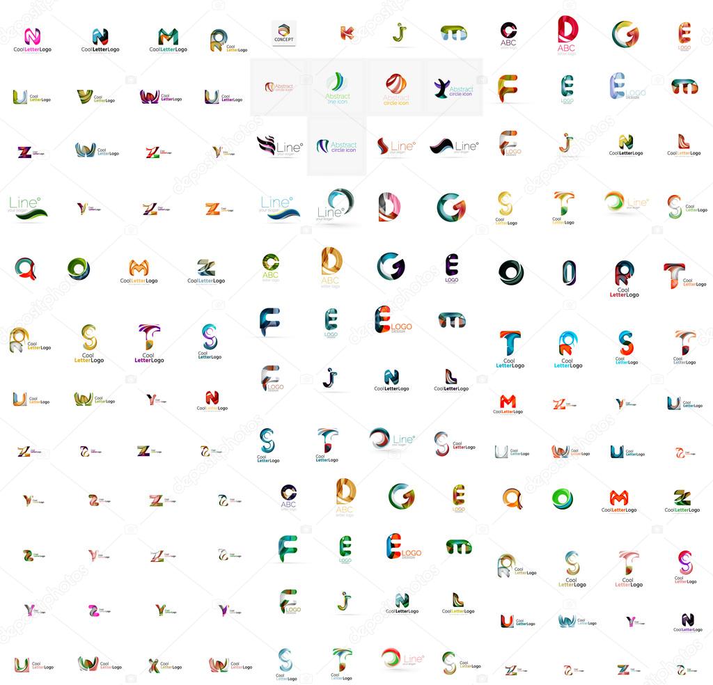 Set of letter logos Stock Vector by ©akomov 82442104