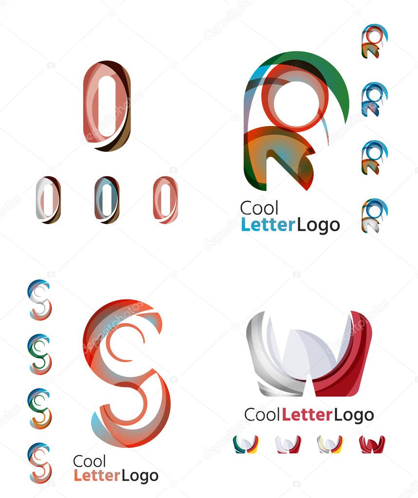Letter business emblem collection Stock Vector by ©akomov 83350764