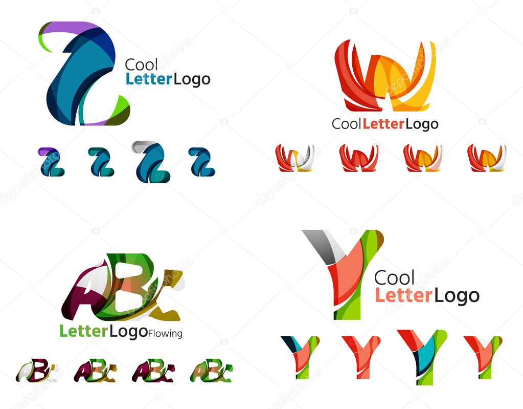 Letter business emblem collection Stock Vector by ©akomov #83496062