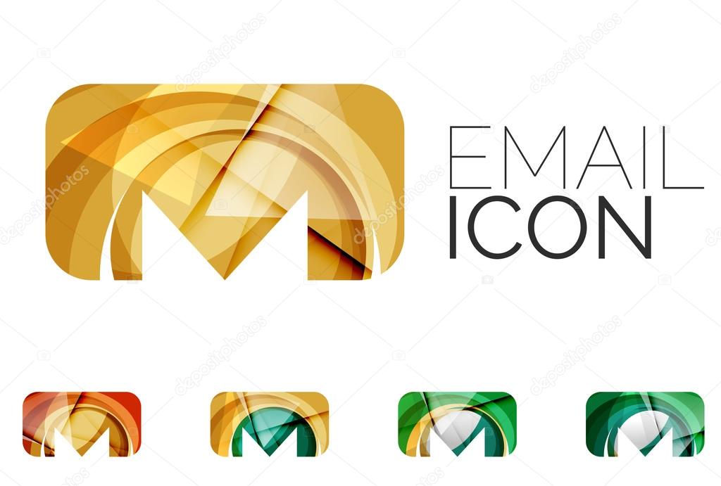 Set of abstract email icon Stock Vector by ©akomov 83748944