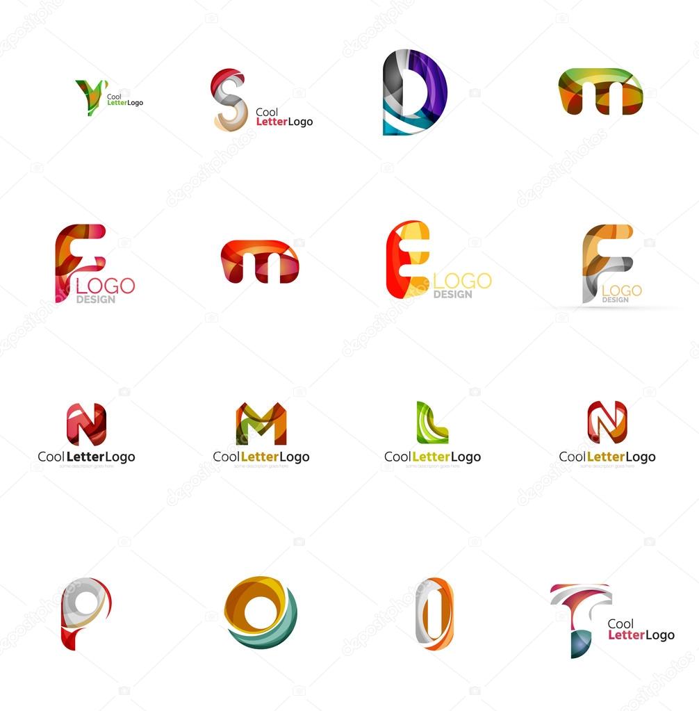 Set of universal company logo Stock Vector Image by ©akomov #84236106