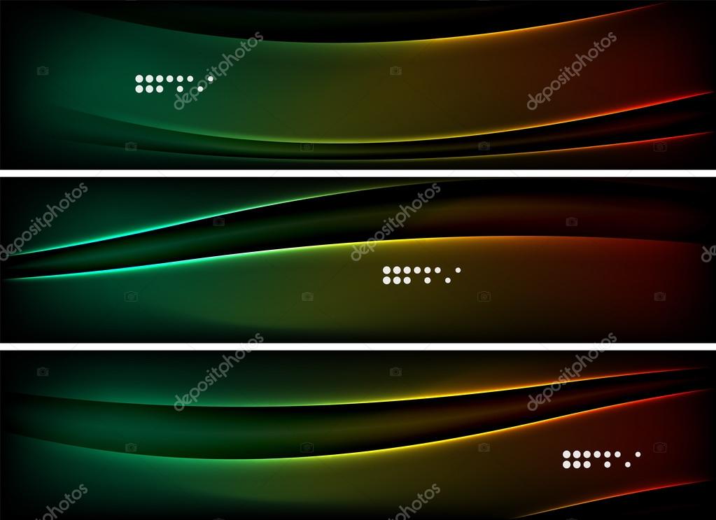Set of banner, header backgrounds Stock Vector Image by ©akomov #84603322