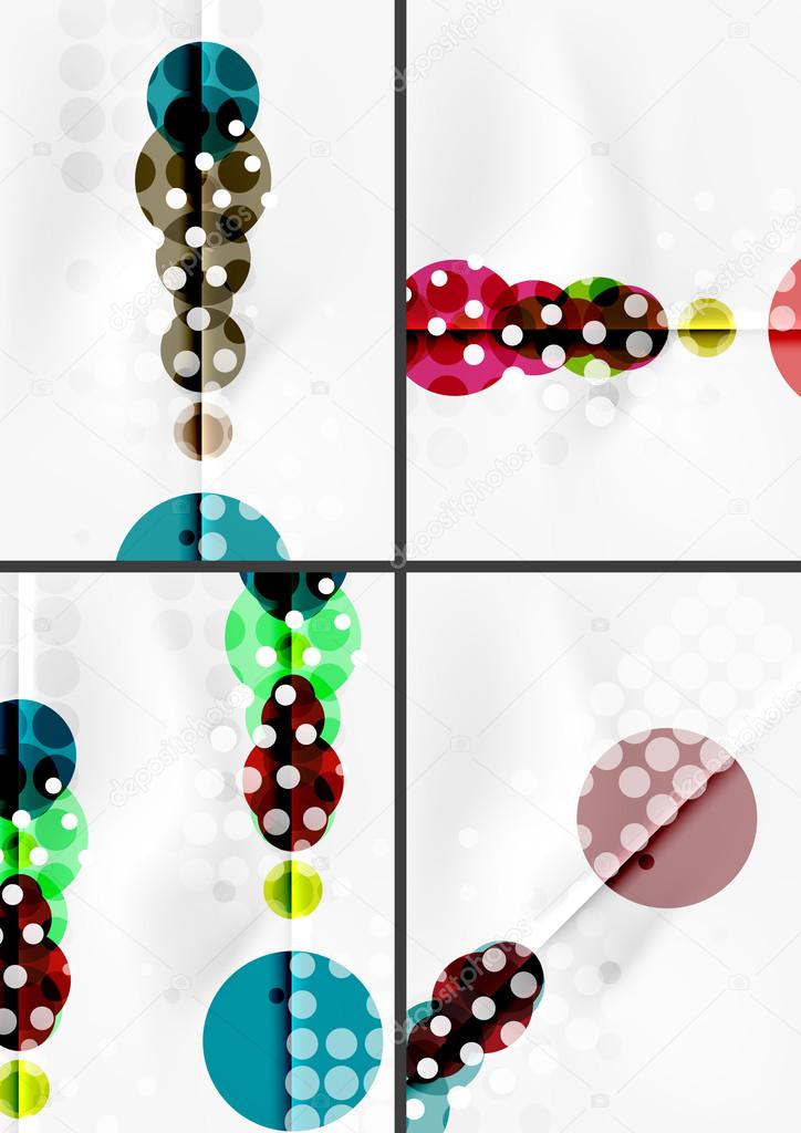 Set of circle shape design abstract backgrounds Stock Vector by ©akomov ...