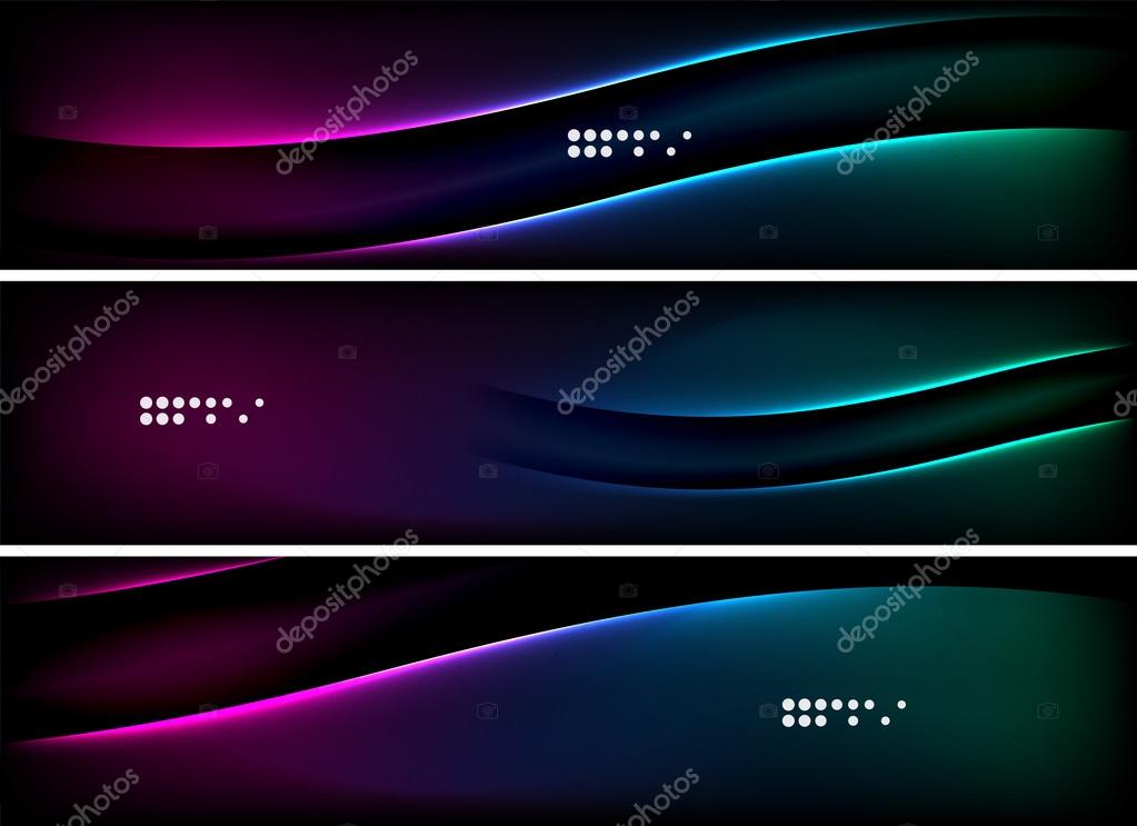 Set of banner, header backgrounds Stock Vector Image by ©akomov #85181684
