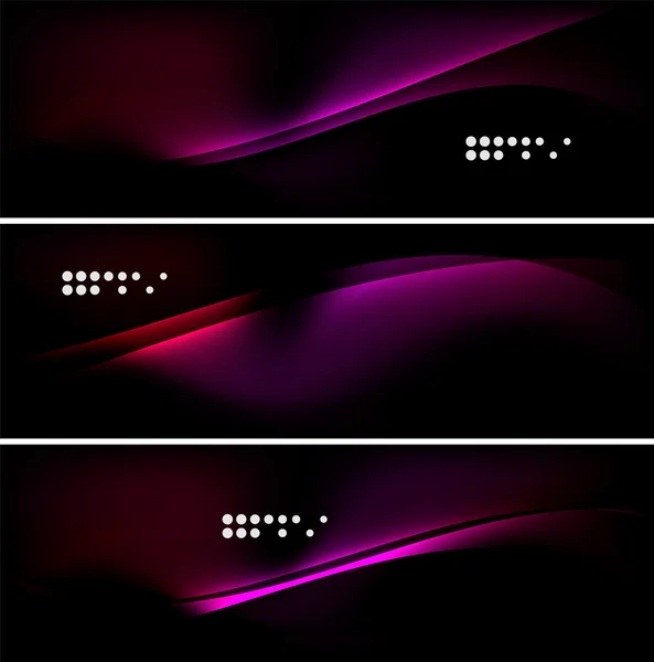 Set of banner, header backgrounds with place for your message Stock ...