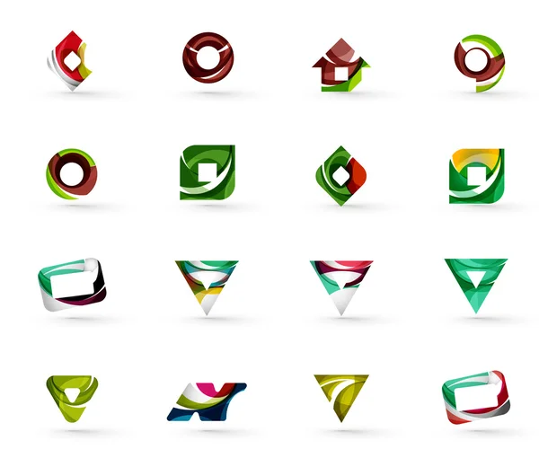 Set of various geometric icons Stock Vector Image by ©akomov #83748788