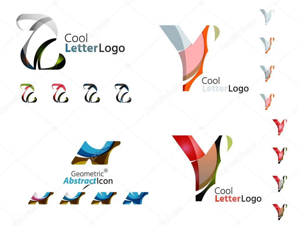 Letter business emblem collection Stock Vector by ©akomov 87005496