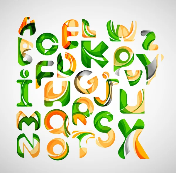 Collection of alphabet letters logos design elements Stock Vector Image ...