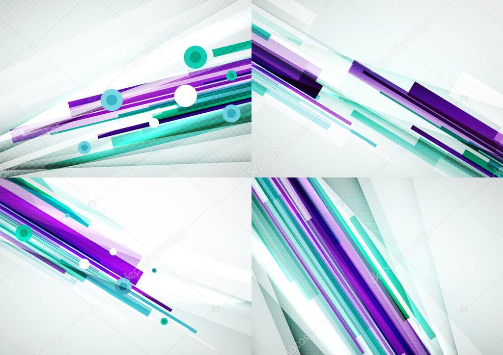 Set of straight lines design abstract backgrounds Stock Vector Image by ...
