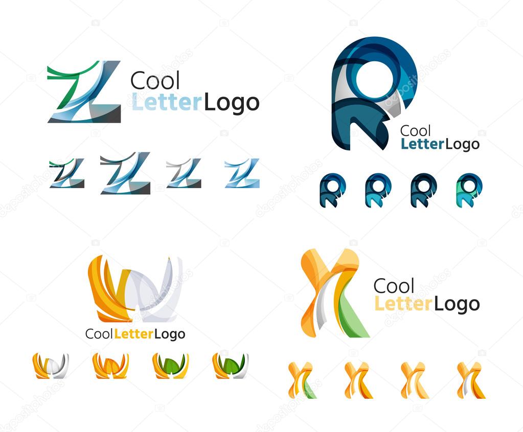 Letter business emblem collection Stock Vector by ©akomov 89084264