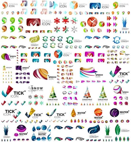 Logo mega collection, Stock Vector Image by ©akomov #90865562