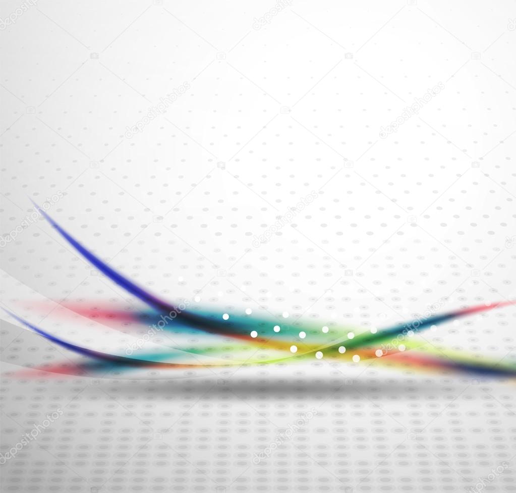 Colorful wave line, Stock Vector by ©akomov 91282734