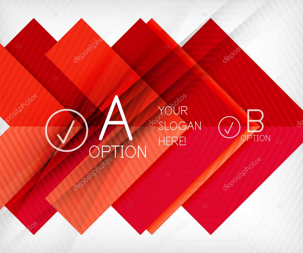 Color geometric shapes with option elements abstract background Stock ...