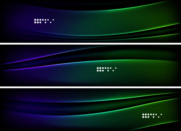 Set of banner, header backgrounds with place for your message Stock ...