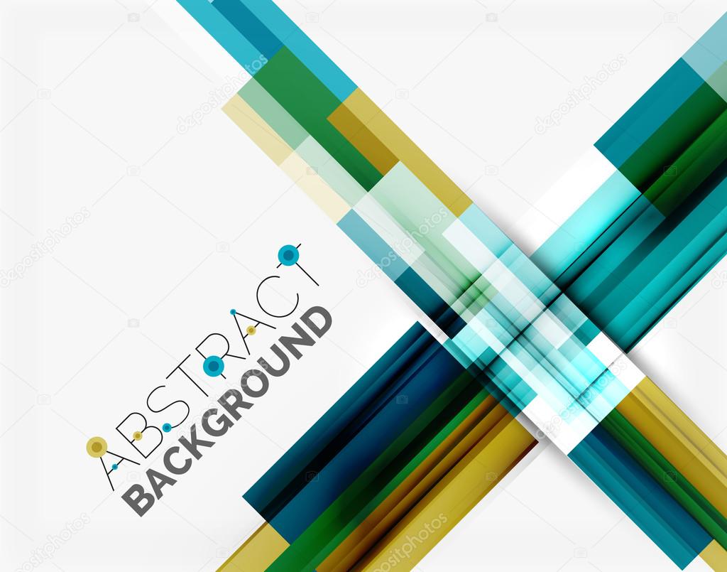 Geometrical design background, straight lines on white Stock Vector by ...