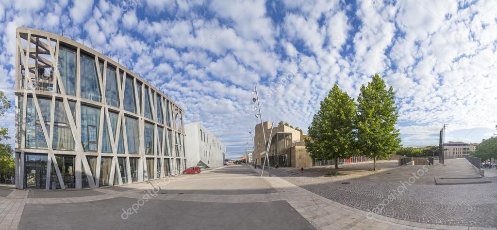 Grand Theatre de provence and black flag theater in Aix en Prov – Stock ...