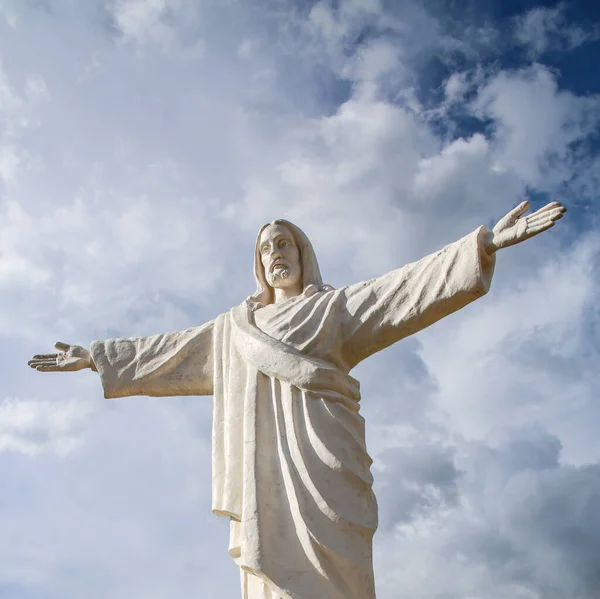 The Christ the Redeemer statue in detail — Stock Editorial Photo ...