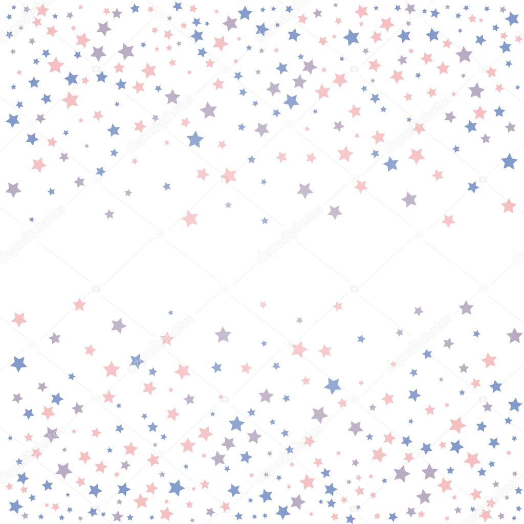 Background with stars. Rose quarts and serenity colors. Stock Vector by ...