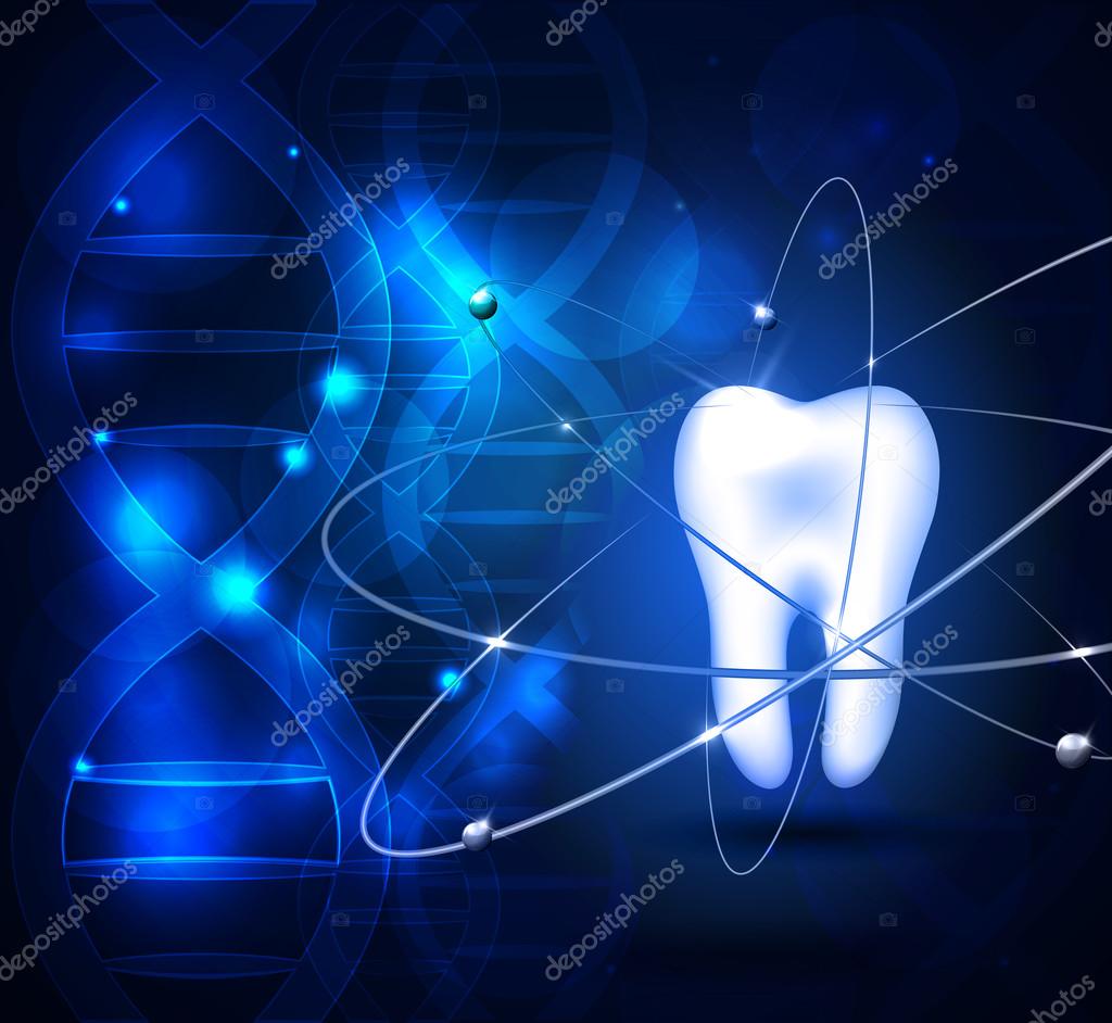Healthy white tooth scientific background Stock Vector Image by ©megija ...