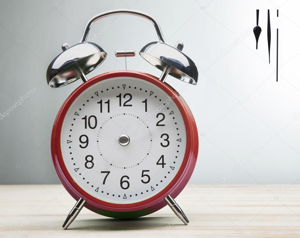 Classic green clock without hands on a white background Stock Photo by ...