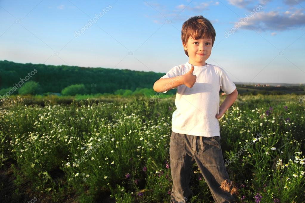 Boy in nature Stock Photo by ©chepko 63354563