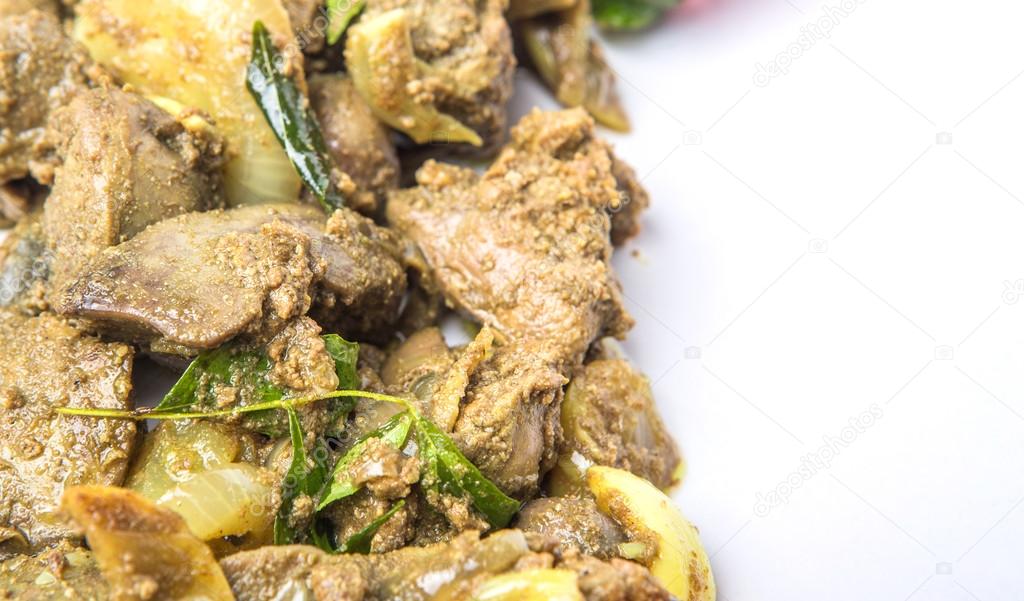 Hígado de pollo frito profundo 2024