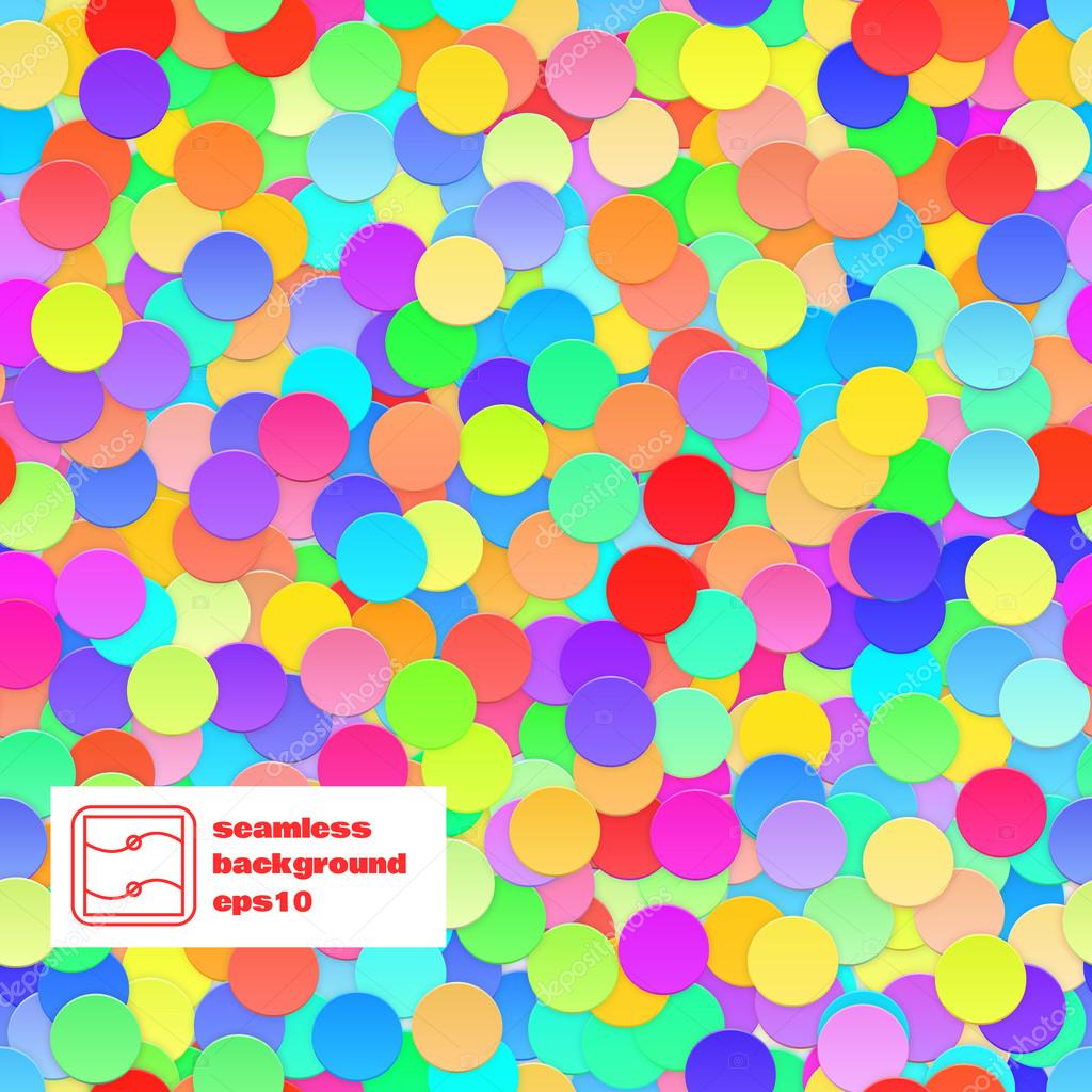 Confetti Seamless Background. Vector Stock Vector Image by ©dimair ...