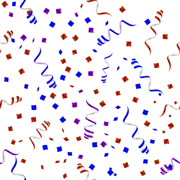 Party streamers seamless pattern. Vector — Stock Vector © dimair #82038634