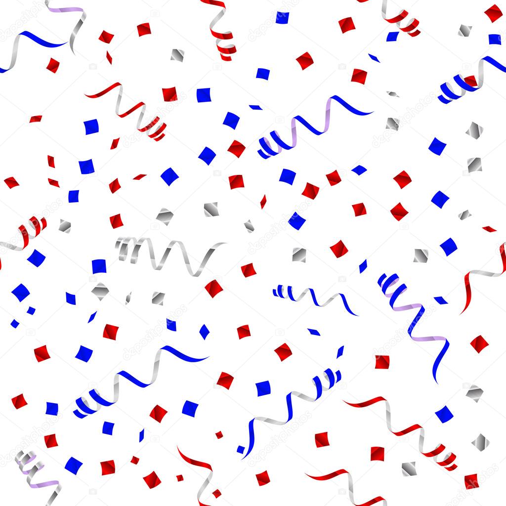 Red White And Blue Streamers