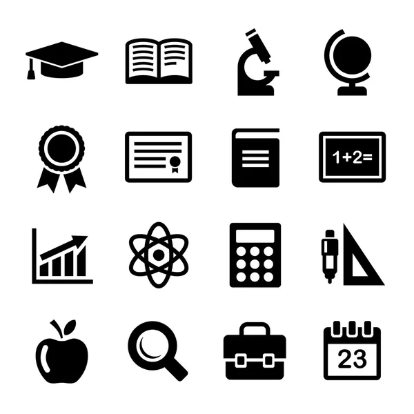 School and education icons set Stock Vector by ©in8finity 33885529