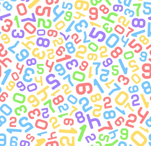 Seamless Background with Gold Numbers on Black. Vector Stock Vector ...