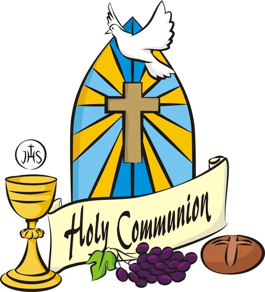 First holy communion — Stock Vector © ciuciumama #89623770