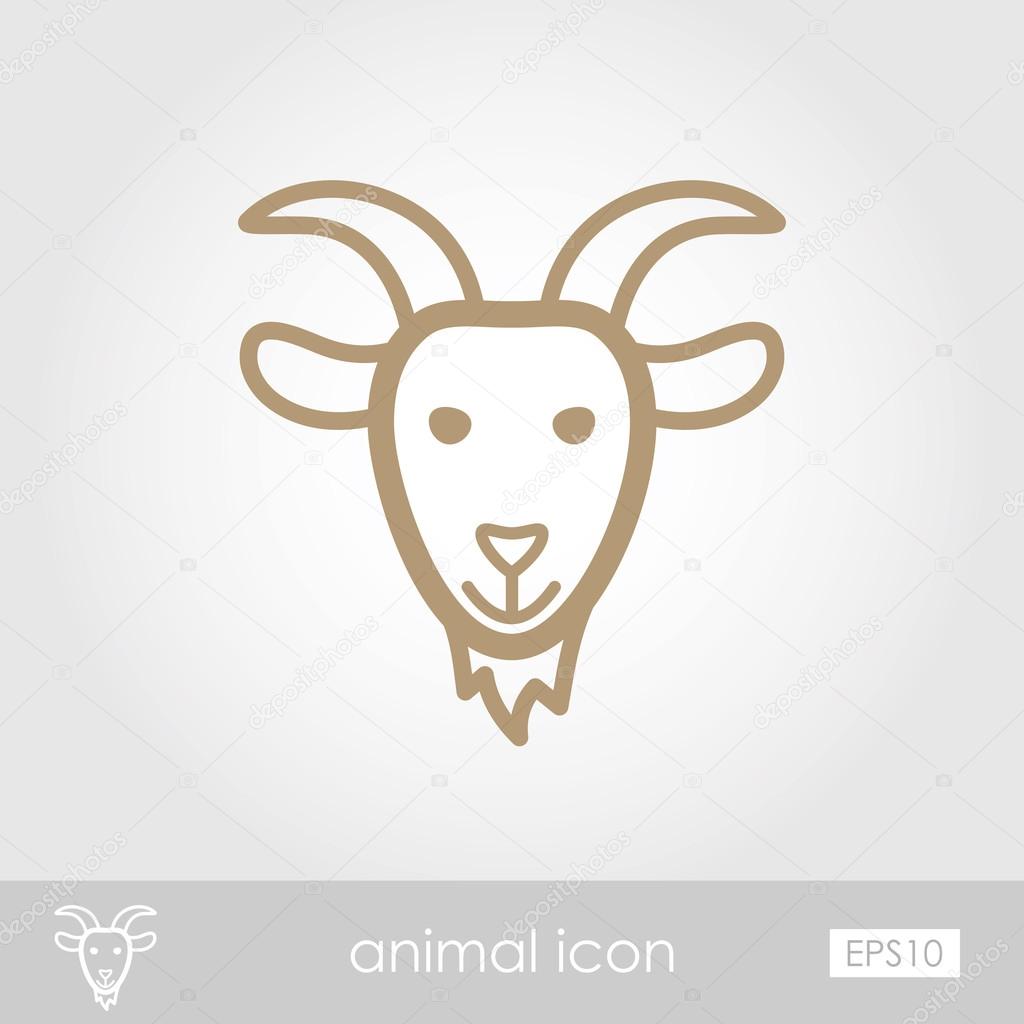 Goat icon Stock Vector Image by ©ayra #65864013