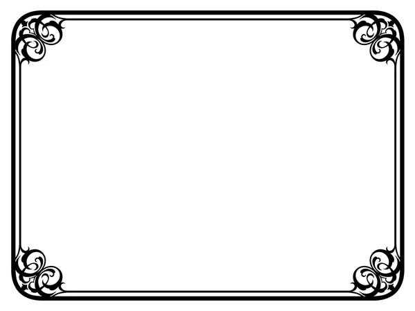 Simple ornamental decorative frame ⬇ Vector Image by © 100ker | Vector ...