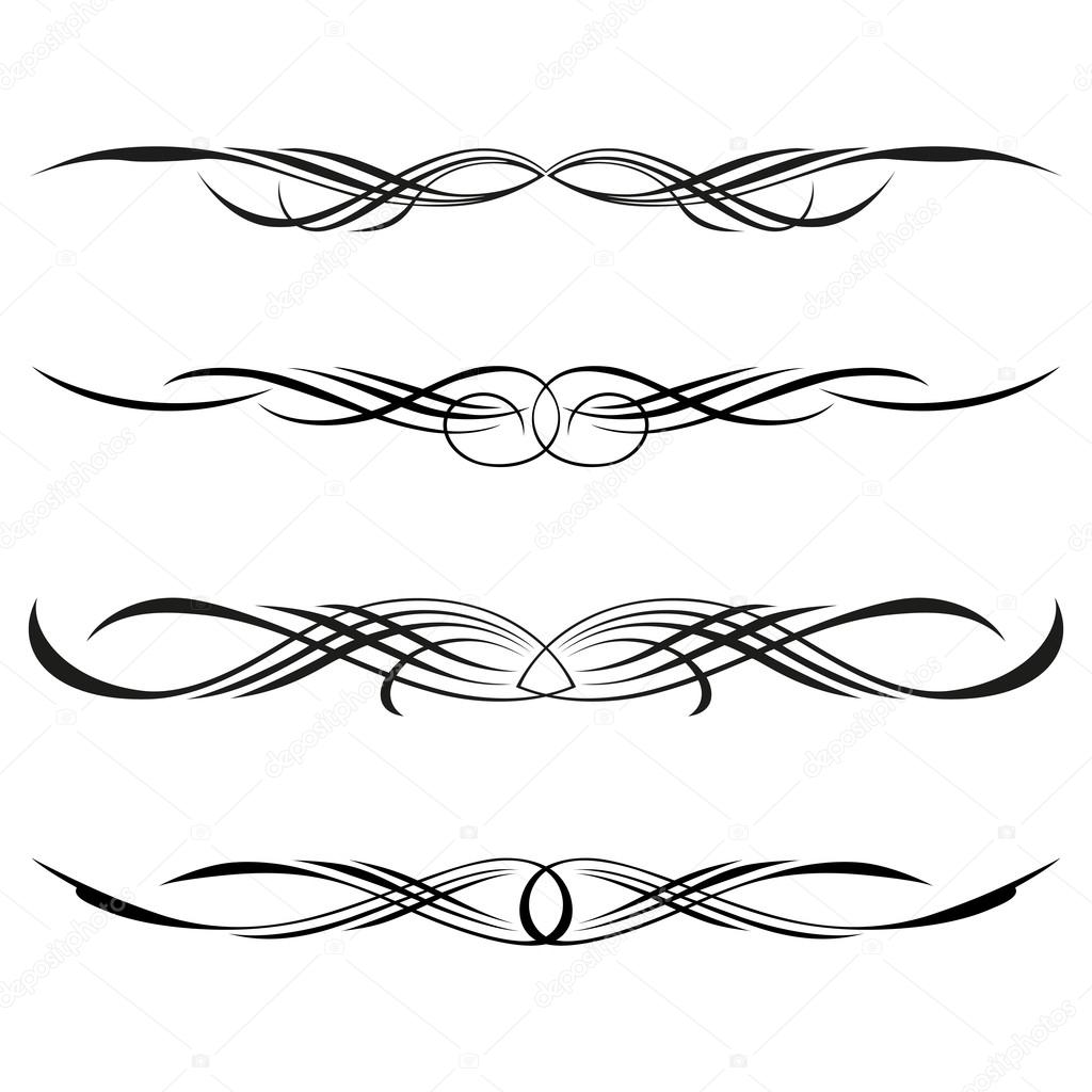 Decorative elements, border and page rules Stock Vector by ©100ker 80046882 Decorative elements, border and page rules Stock Vector by ©100ker 80046882