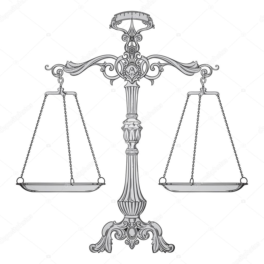 Balance Scale Drawing
