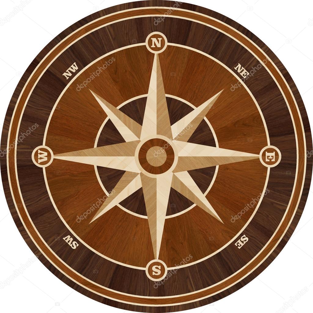 Wood Floor Compass Design | Floor Roma