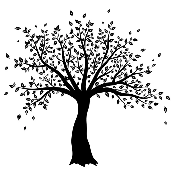 Tree Black And White Outline