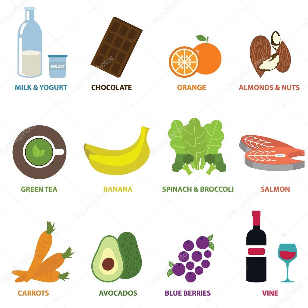 Food Reducing Stress — Stock Vector © royalty #112749272 Food Reducing Stress — Stock Vector © royalty #112749272