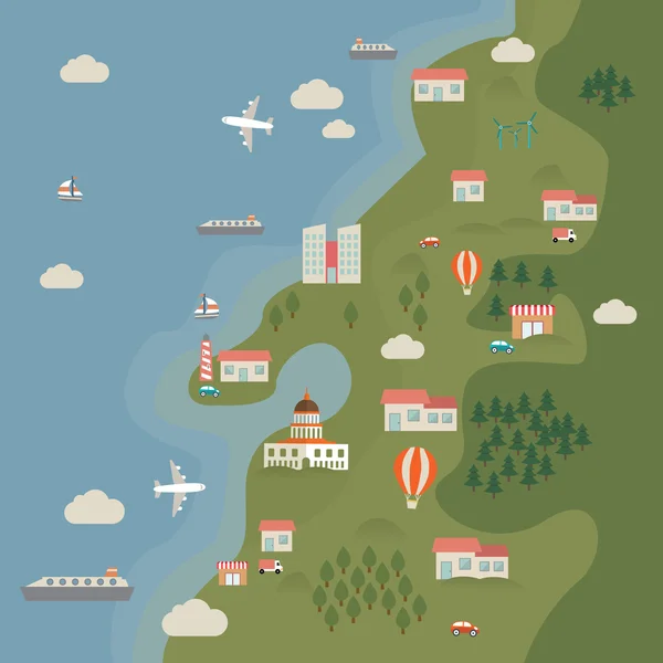 Travel infographics. Easy to replace design elements and infos — Stock ...