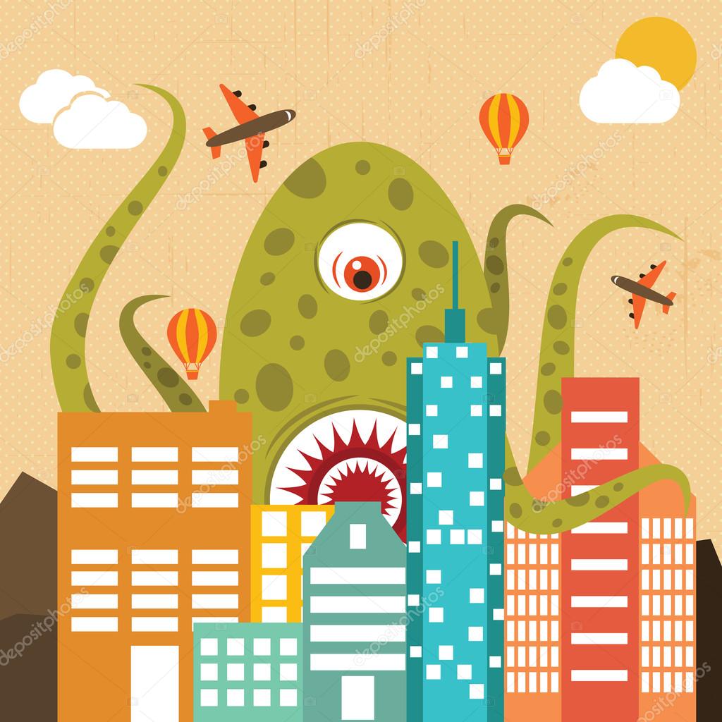 A Monster Crushing City