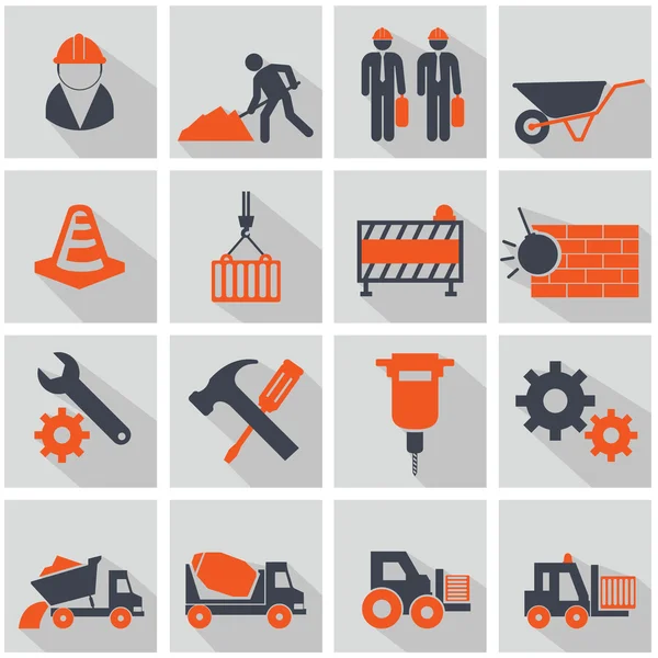 Construction icons set — Stock Vector © royalty #126051030