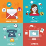 Customer Service Banners Stock Vector Image by ©macrovector #59952431