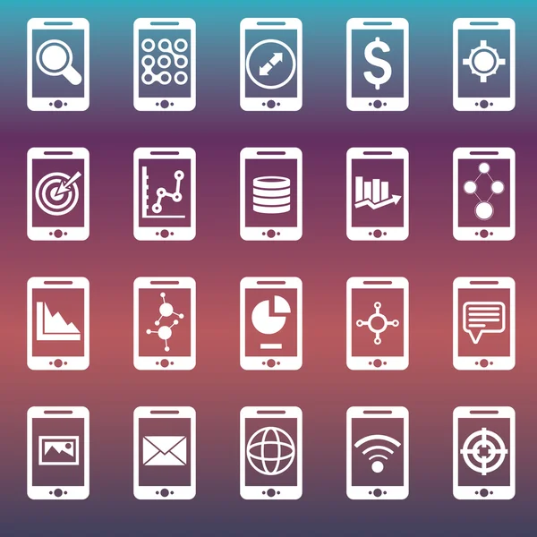 Smart phone icons Stock Vector Image by ©extracoin #144878045