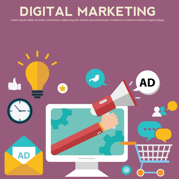 Digital marketing services Vector Images | Depositphotos
