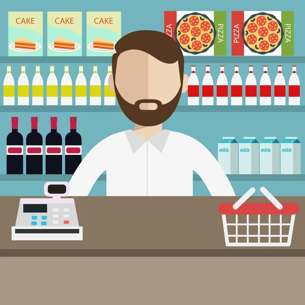 ᐈ Cartoon cashier stock vectors, Royalty Free cashier register ...